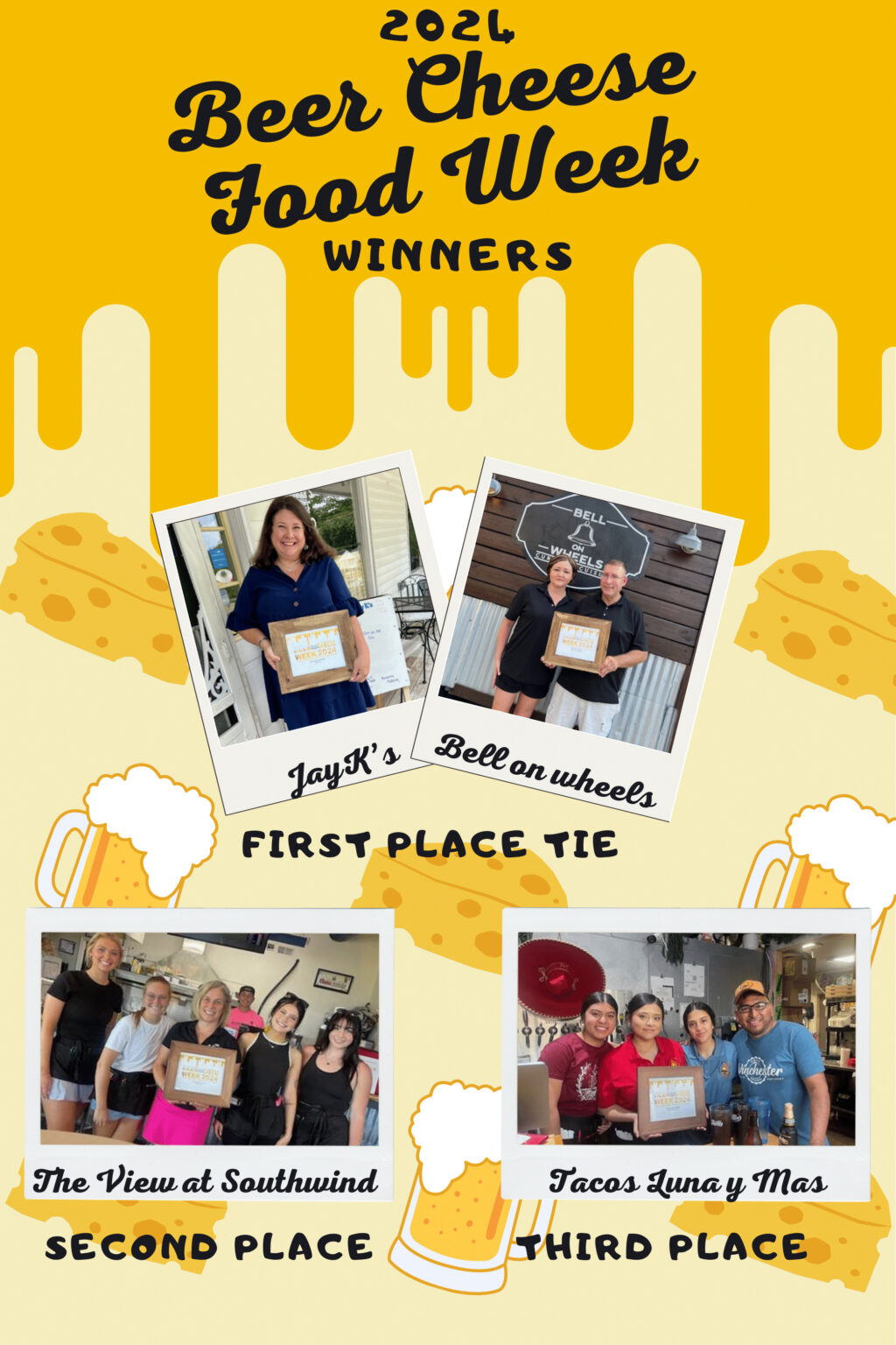 2024 Beer Cheese Food Week Winners - Winchester Clark County Chamber